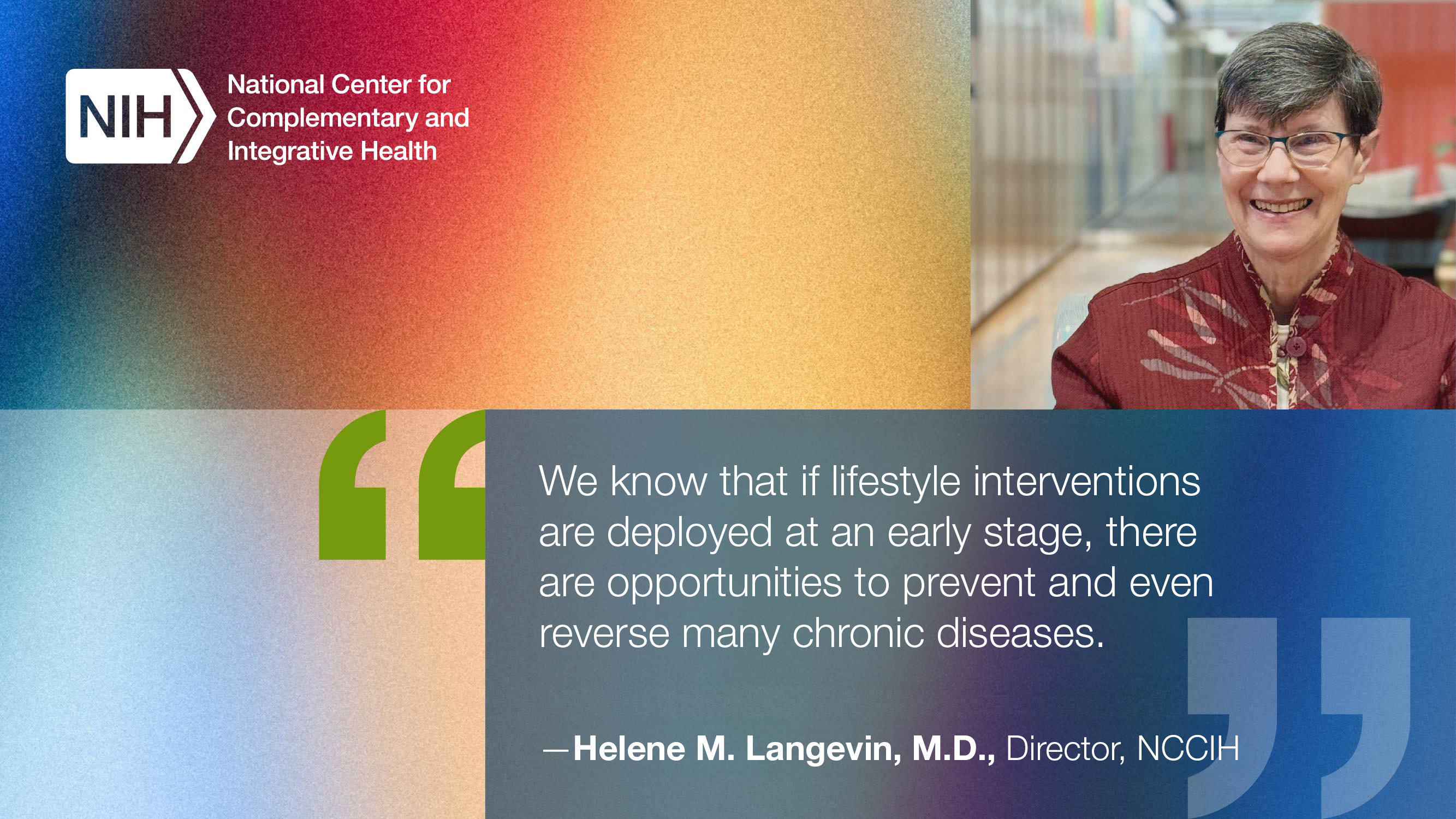 Advancing Research on Whole Person Health | NCCIH